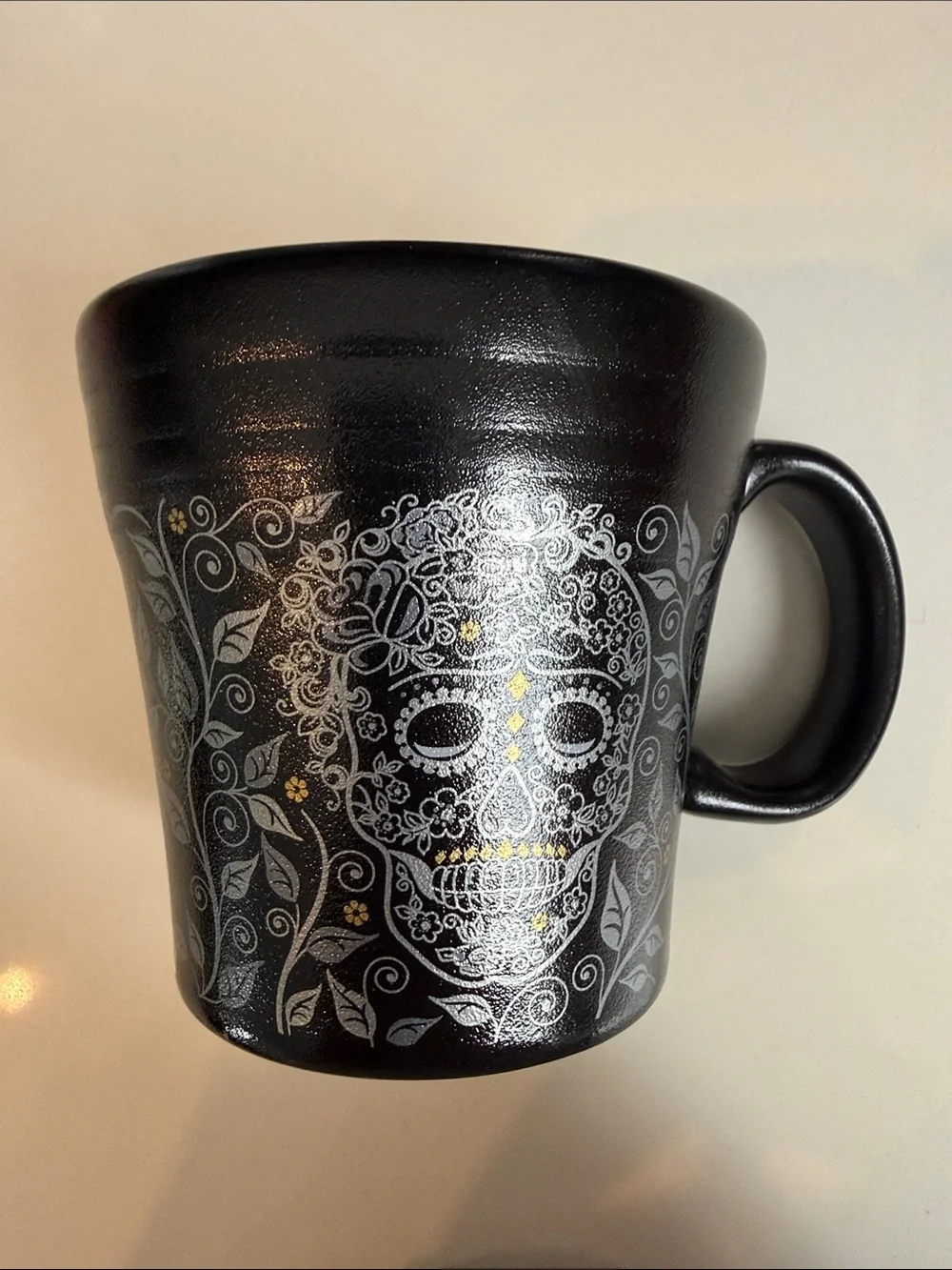 Fiesta | Dining | Fiesta Black Foundry Mug With Silver And Gold Sugar ...